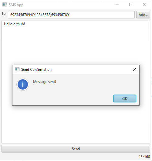 GitHub - xBis7/smsApp: Simple graphical interface of an SMS app and a ...