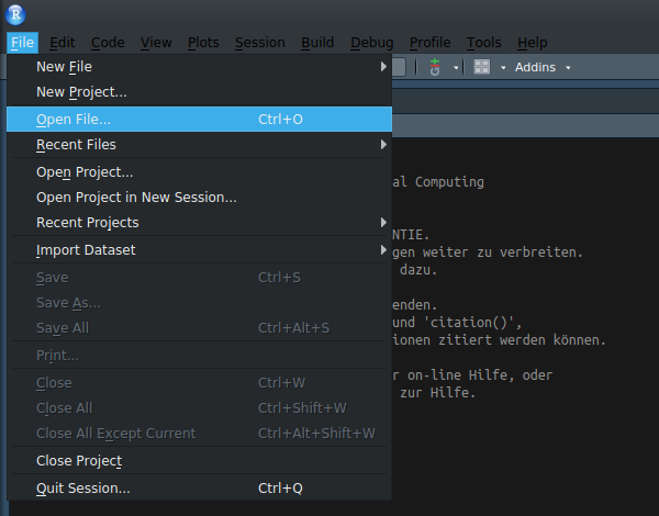 Menu bar with black text on dark background in Kubuntu with dark ...