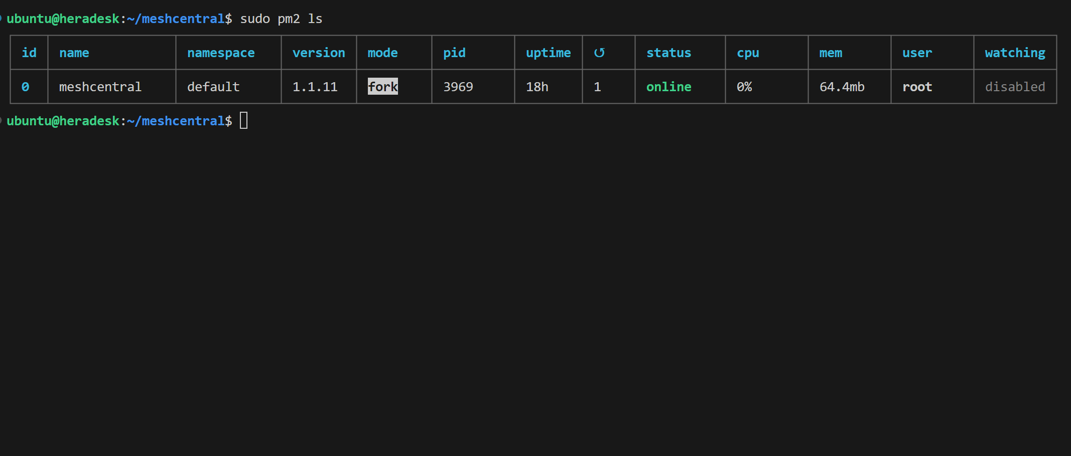 How to configure pm2 · Issue #5401 · Ylianst/MeshCentral · GitHub