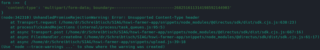 Update docs example for uploading file using SDK · Issue #12628 · directus/directus · GitHub