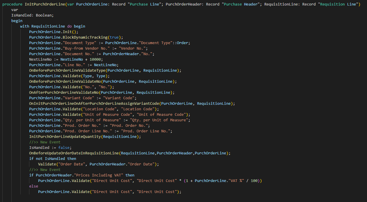 [BUG] [Event Request] Codeunit 333 "Req. Wksh.-Make Order" - InitPurchOrderLine Function · Issue ...
