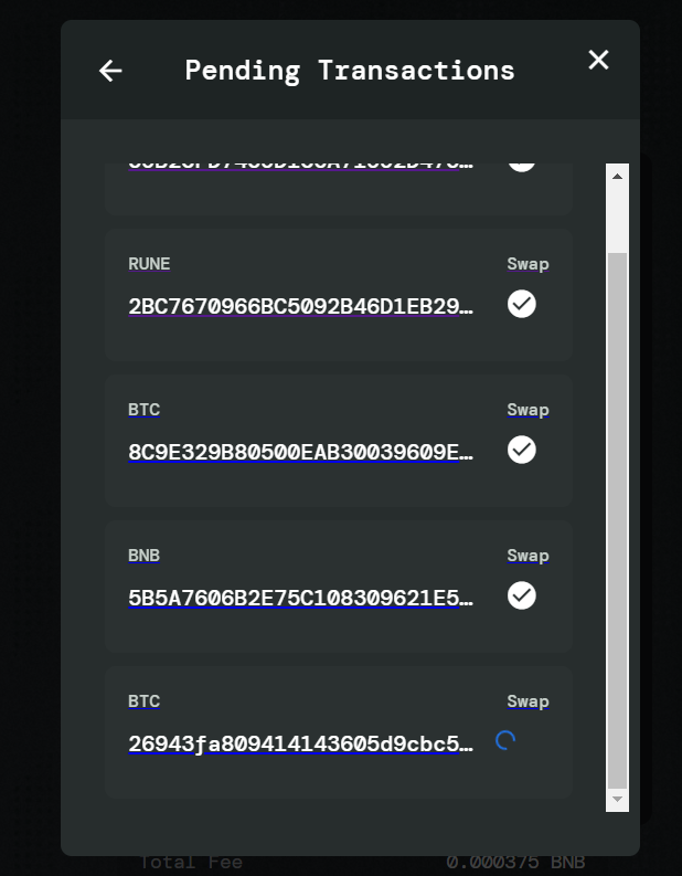 Pending Transactions Should Be Sorted With The Newest Transactions First · Issue 47 · Asgardex