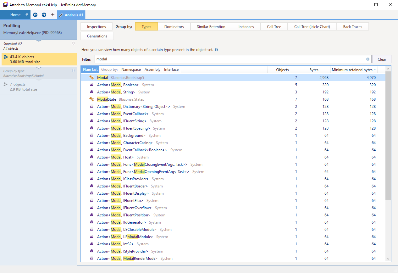 Modal has a memory leak (Blazor Server only) · Issue #4100 · Megabit/Blazorise · GitHub