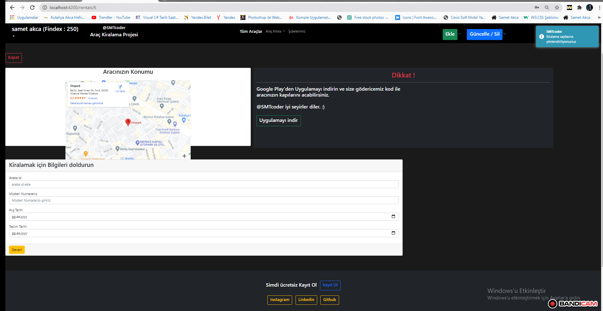 GitHub - smtdeveloper/RentalCarProjectFrontend: Engin Demirog C# & Angular kampı Frontend kısmı