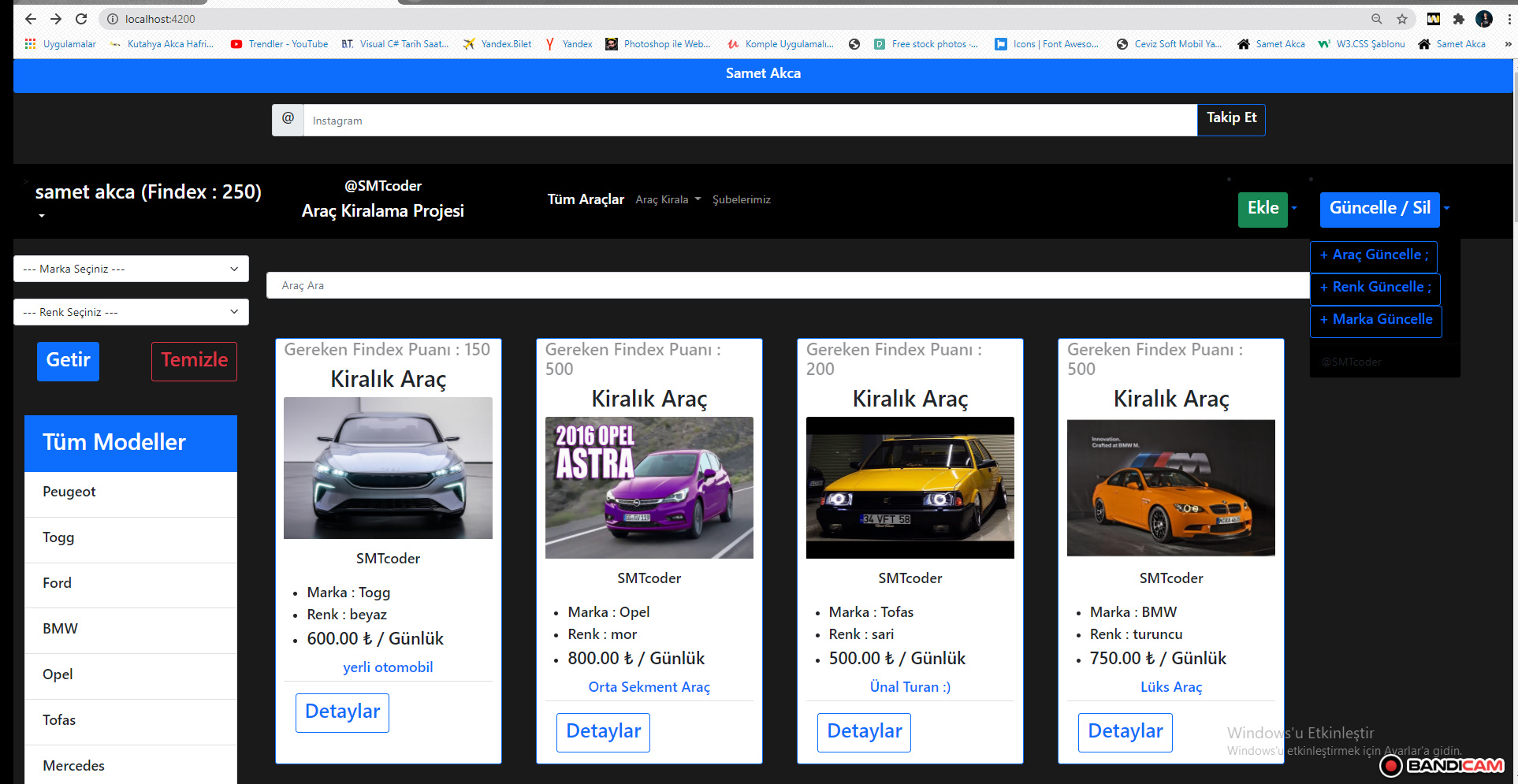 GitHub - smtdeveloper/RentalCarProjectFrontend: Engin Demirog C# & Angular kampı Frontend kısmı