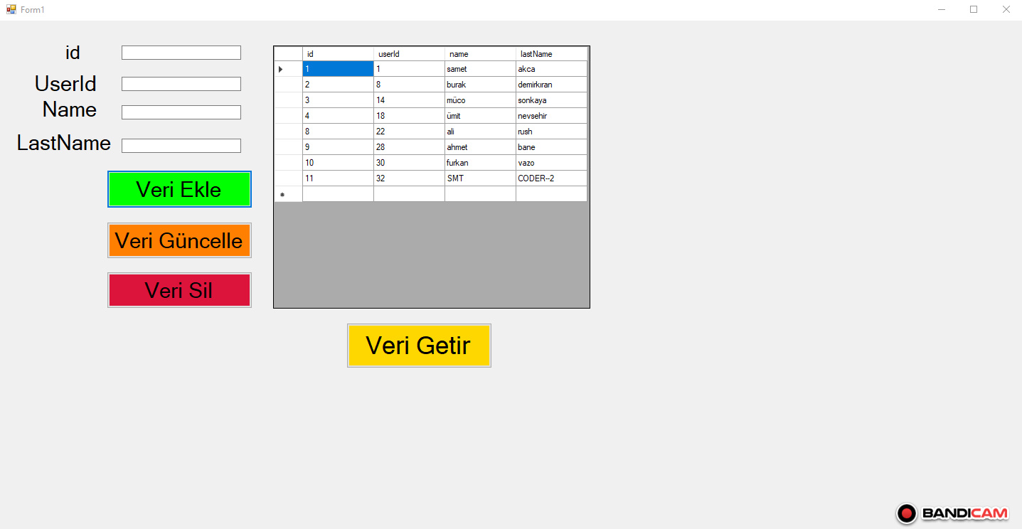 GitHub - smtdeveloper/ExcelFileDataManagement: C# Form Excel ile veri ...