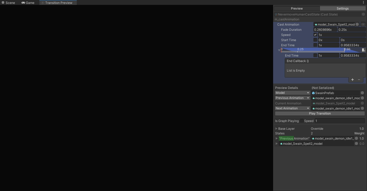Black screen in transition preview · Issue #199 · KybernetikGames/animancer · GitHub