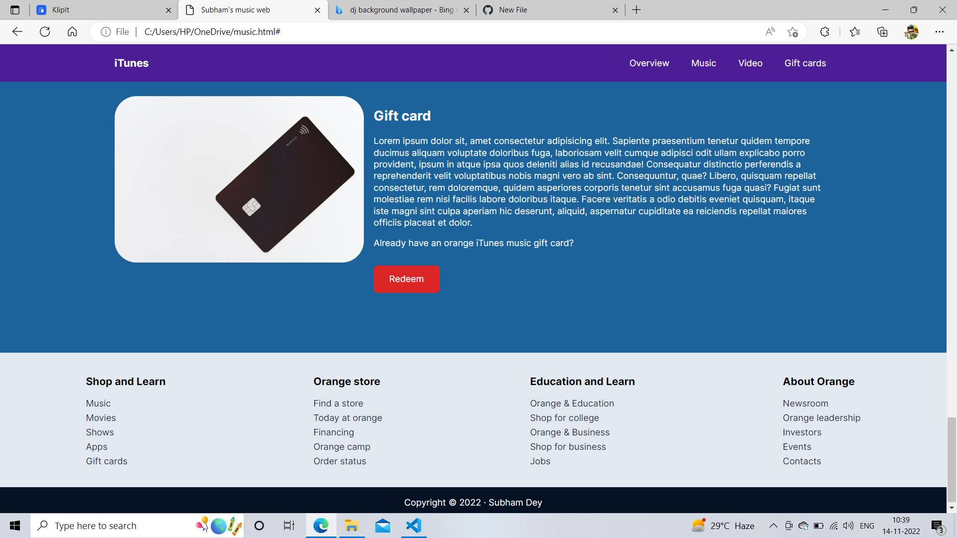 GitHub - subhamdey1234/itunesmusicweb.github.io: frontend music web design of my music website