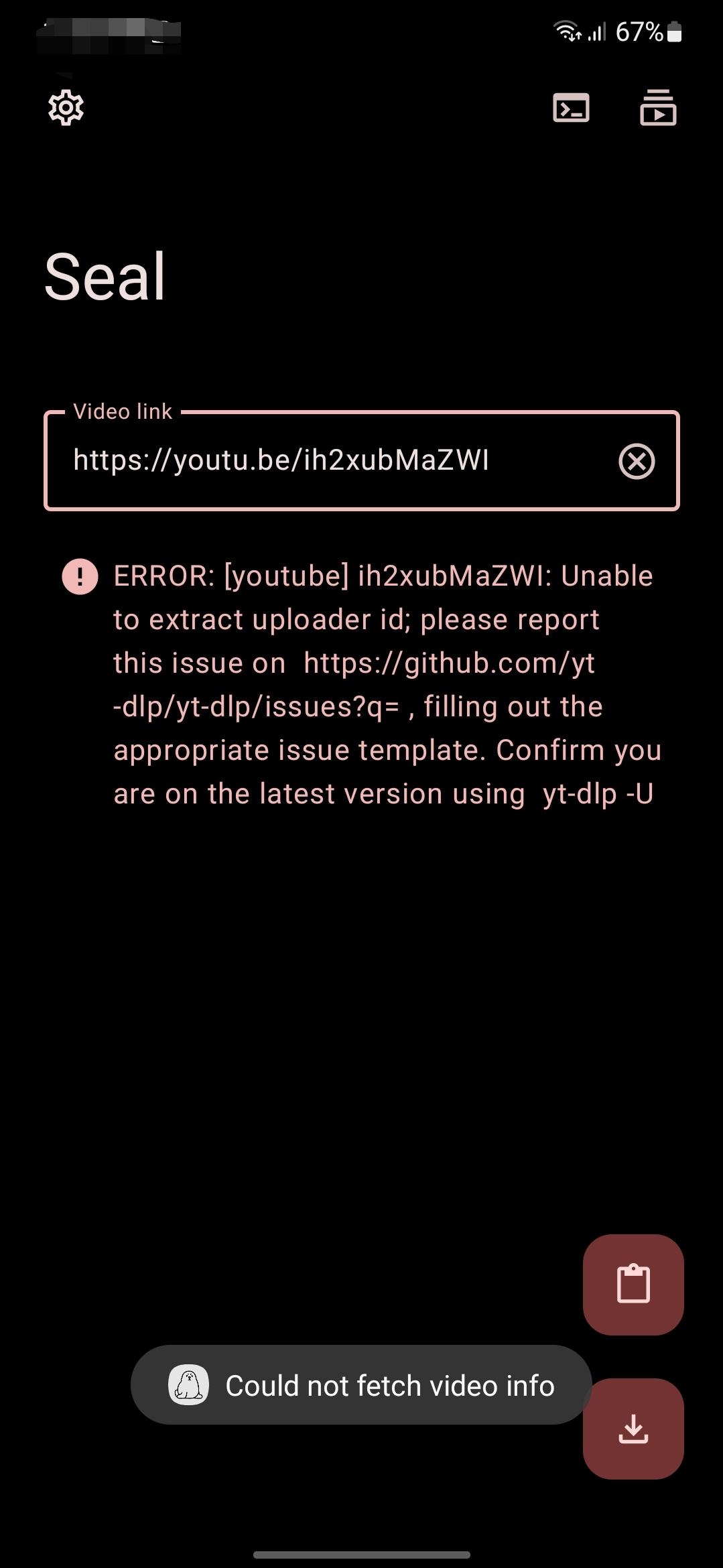 [Bug Report] · Issue #621 · JunkFood02/Seal · GitHub