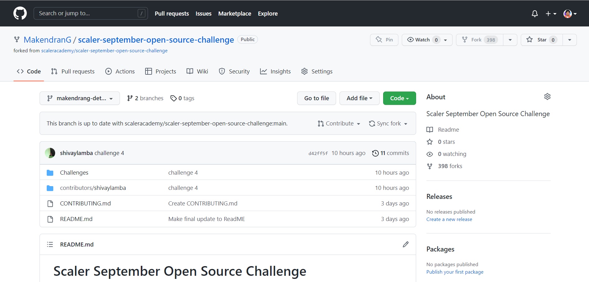OS-challenge_1:4 & 9,11 &13:14,16:17, 20:21 & 23:30 Makendran G · Issue ...