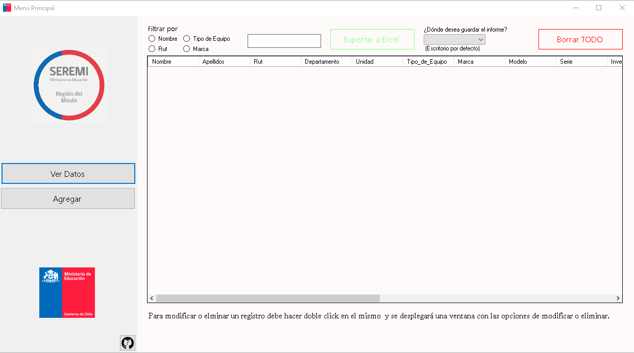GitHub - hrdax/sistema_inv_mineduc_portable: Sistema de inventario en C# con SQLite, interfaz ...