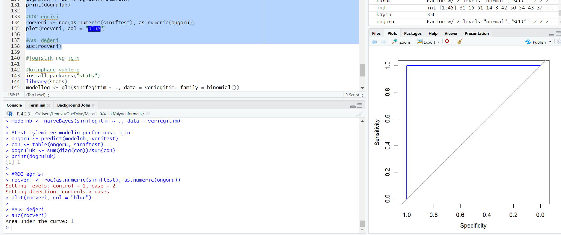 GitHub - yagmurmutlu/Small-cell-lung-cancers_R: Svm,ann,logistik regresyon,naive bayes