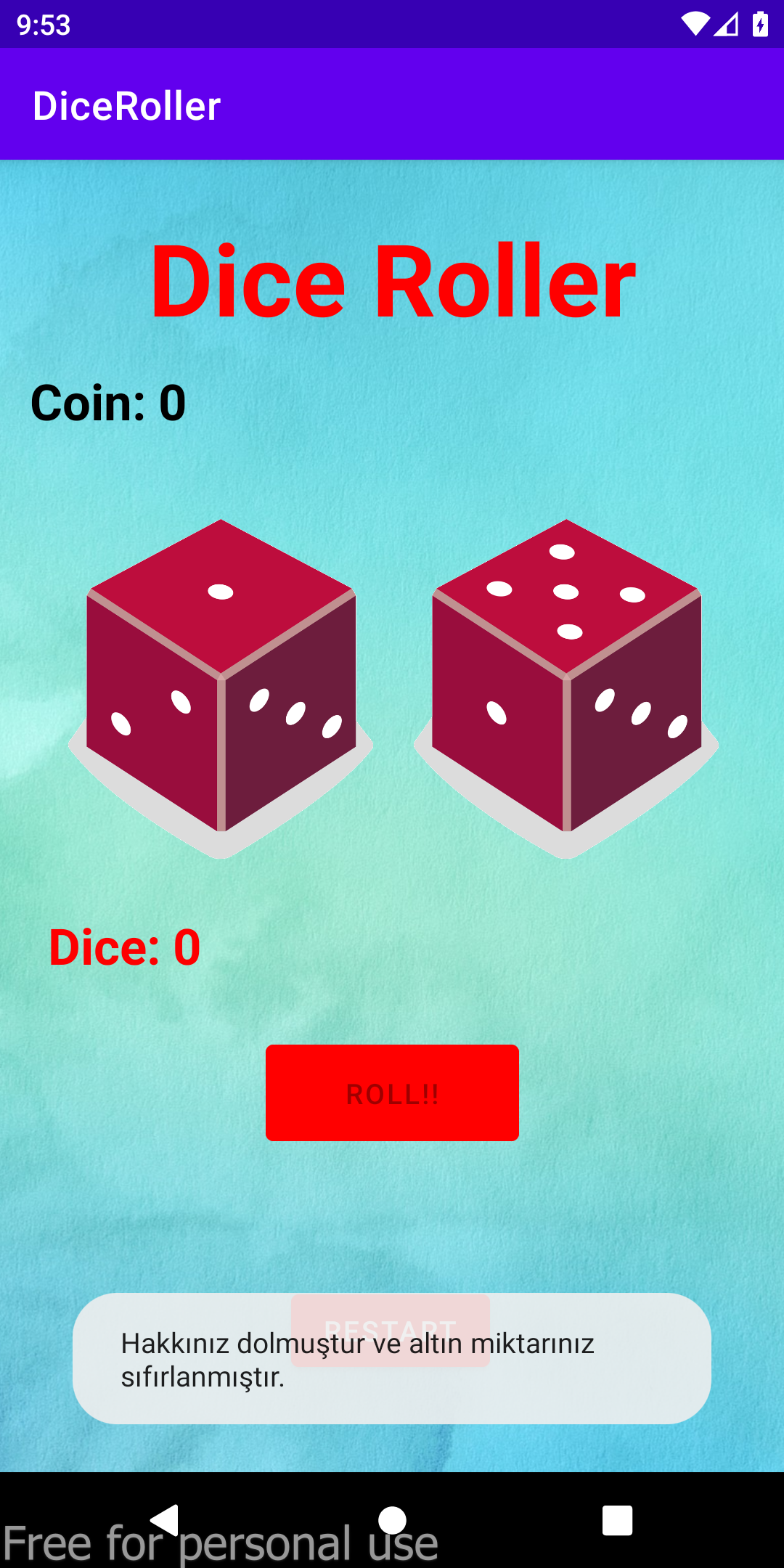 GitHub - OguzhanAy/DiceRoller: Kotlin dice roller application