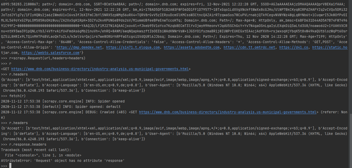 python requests scrapes correctly but scrapy cant · Issue #4883 ...