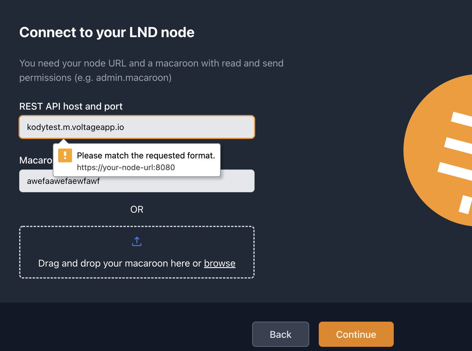 "https://" autofill or error message when connecting to LND · Issue ...
