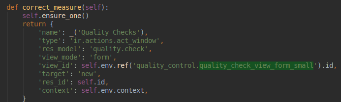 Missing view for quality_control.quality_check_view_form_small in Odoov15.0 · Issue #96507 ...