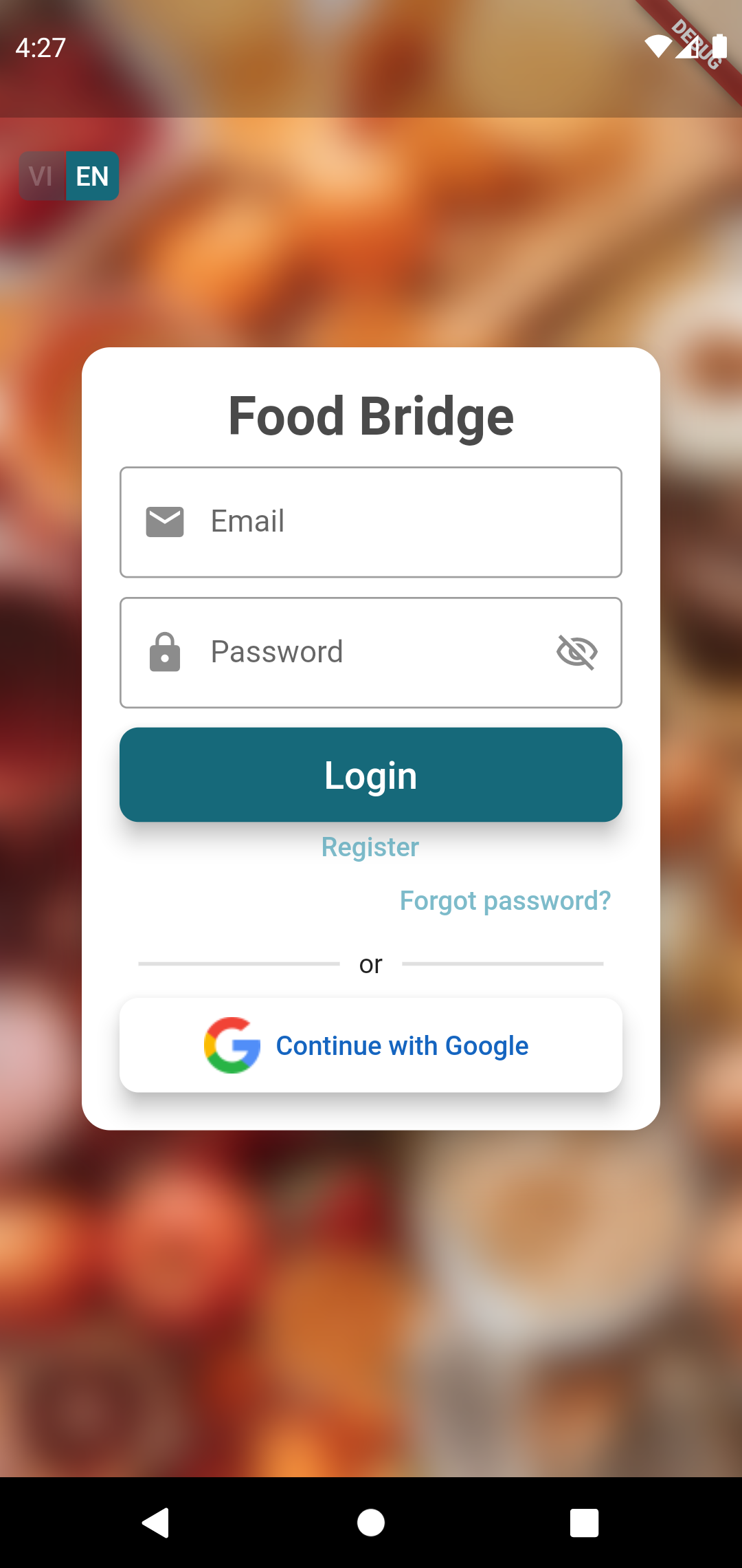 GitHub - ShikamaruBH/FoodBridge: A mobile to help people share food for ...