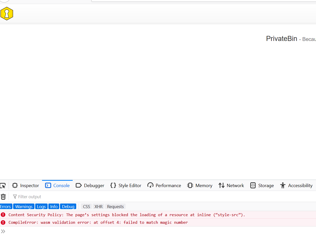 1.3 Default Install Not Working with IIS 8.5 (WebAssembly Error) · Issue #457 · PrivateBin ...