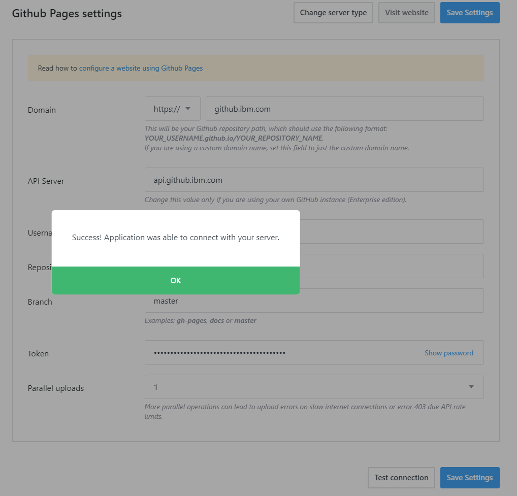 Unale to sync site to Github pages enterprise version (Rate limiting is not enabled error ...