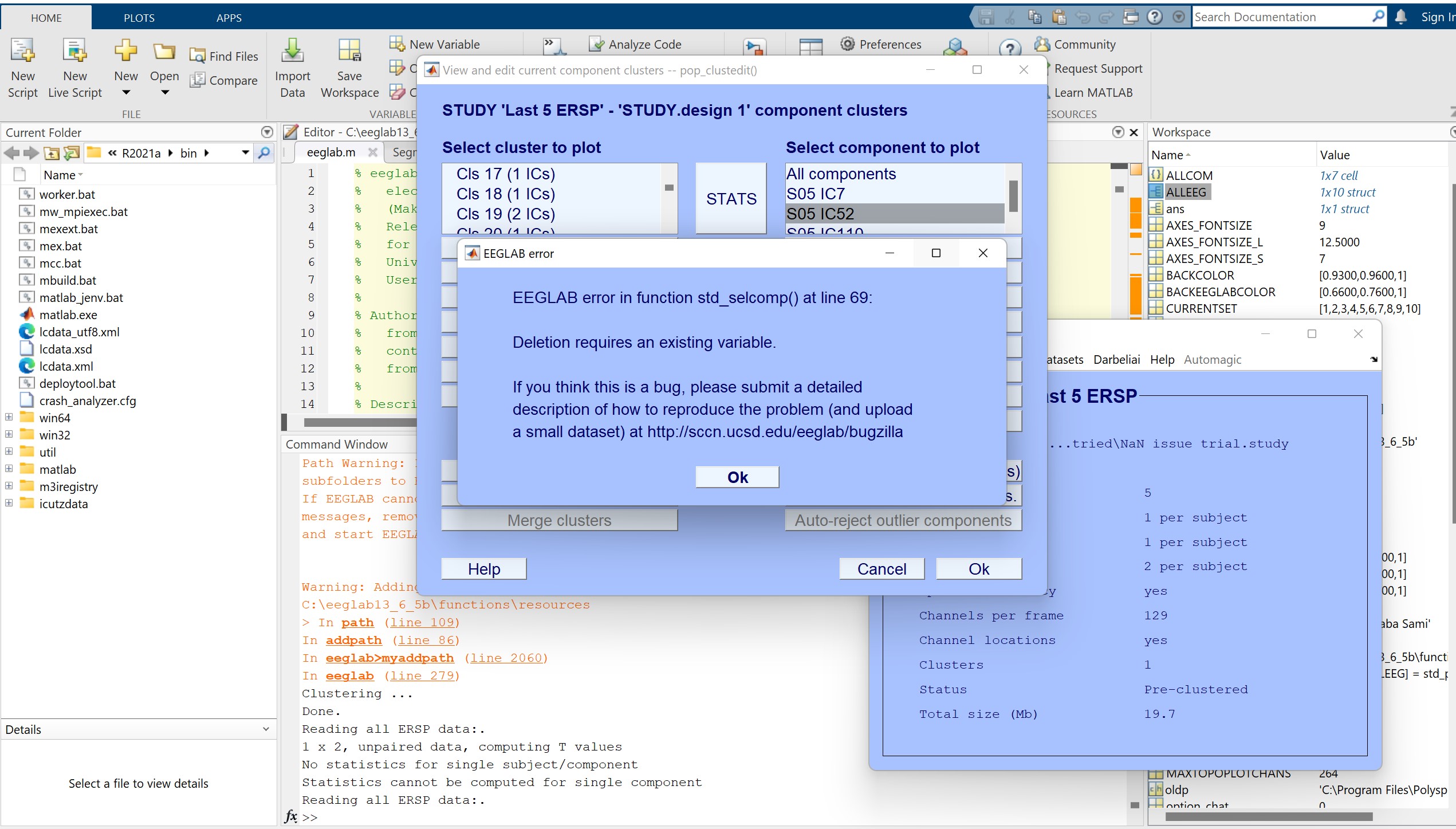 Error in function std_ersp · Issue #147 · sccn/eeglab · GitHub