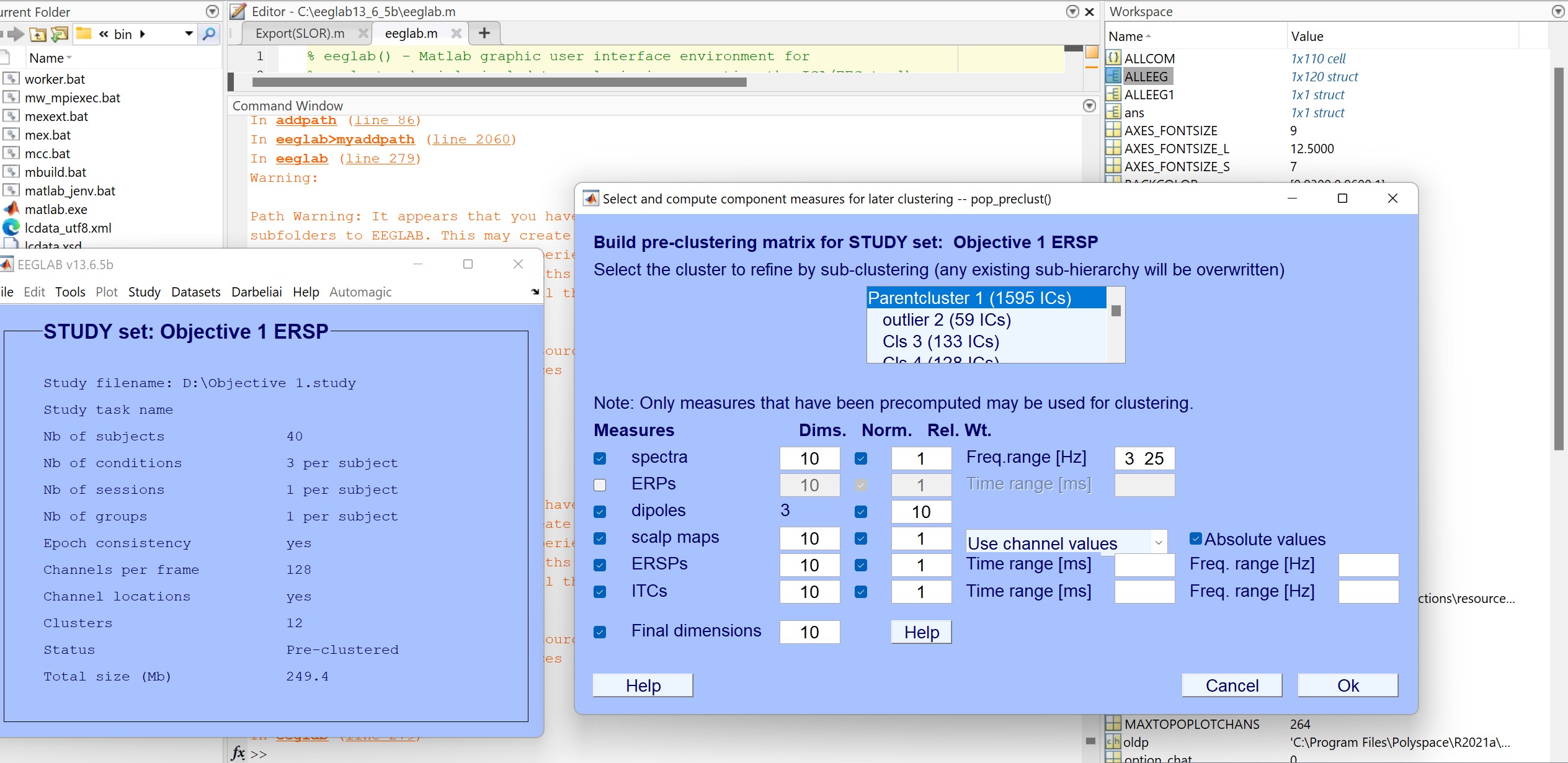 Error reported for ERSP plot in Study · Issue #545 · sccn/eeglab · GitHub