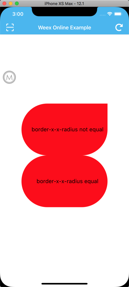 IOS, Style: border-x-x-radius not perform correct · Issue #1923 · apache/incubator-weex · GitHub