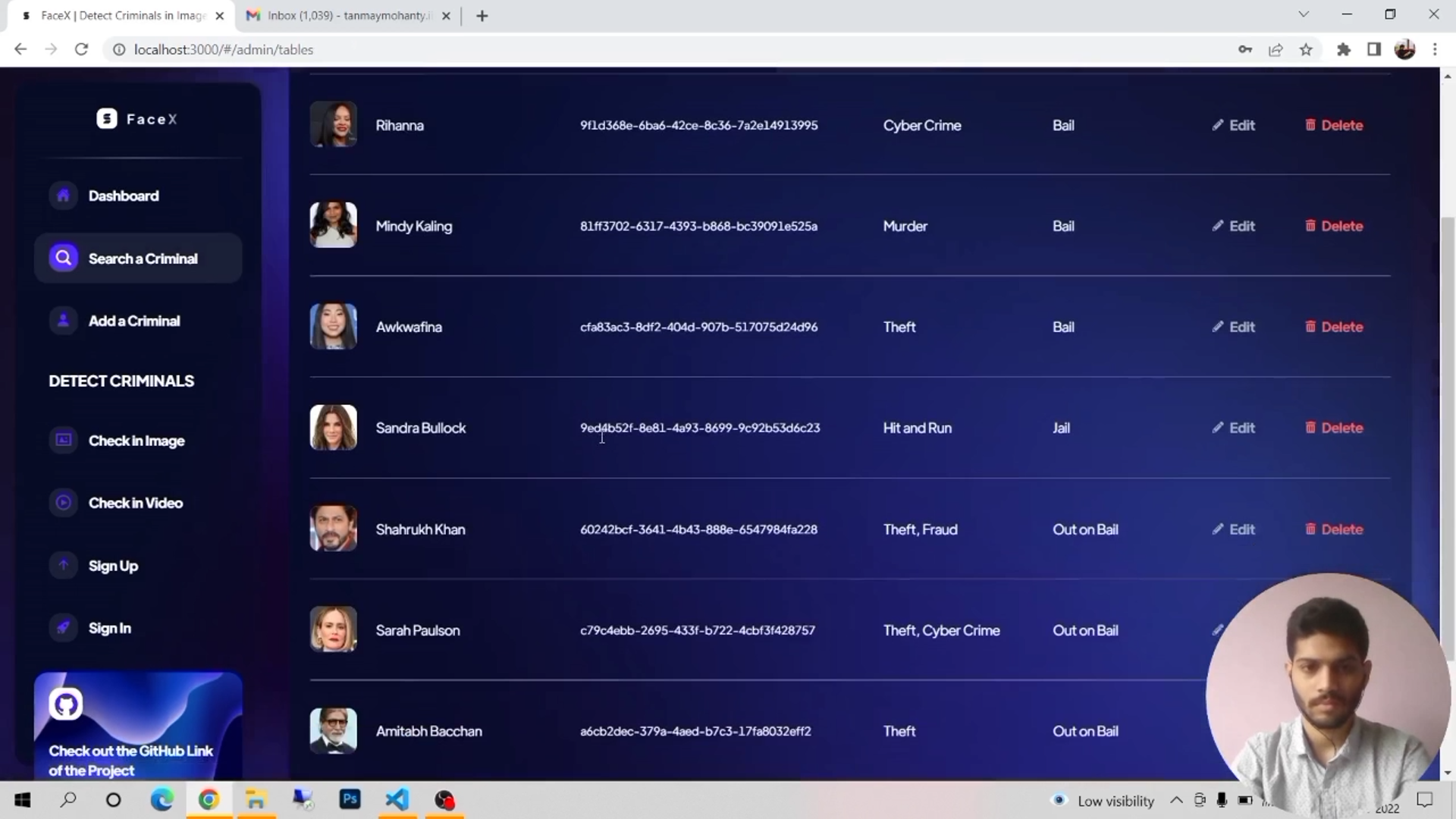 GitHub - gopikant21/criminal-face-detector-software