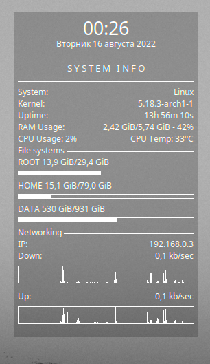 GitHub - Qubit84/simple-conky-config
