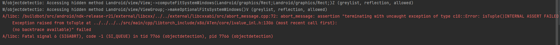 A/libc: Fatal signal 6 (SIGABRT), code -1 (SI_QUEUE) in tid 9792 (Background), pid 9674 (ample ...