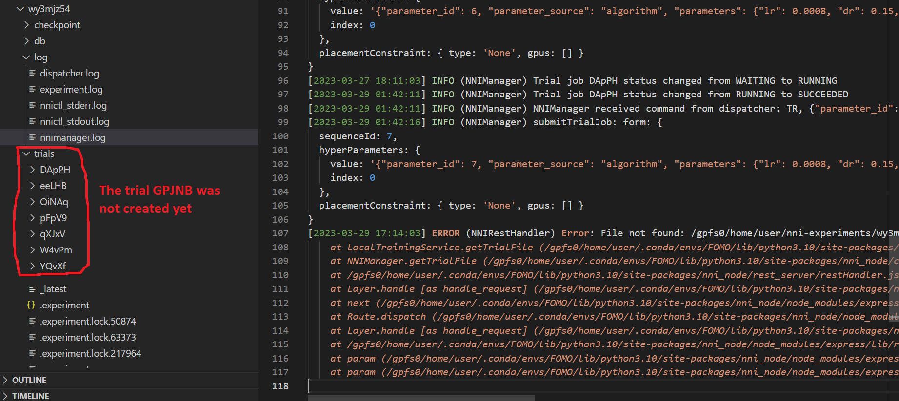 NNI gets stuck in WAITING state after a random number of successful trials · Issue #5493 ...