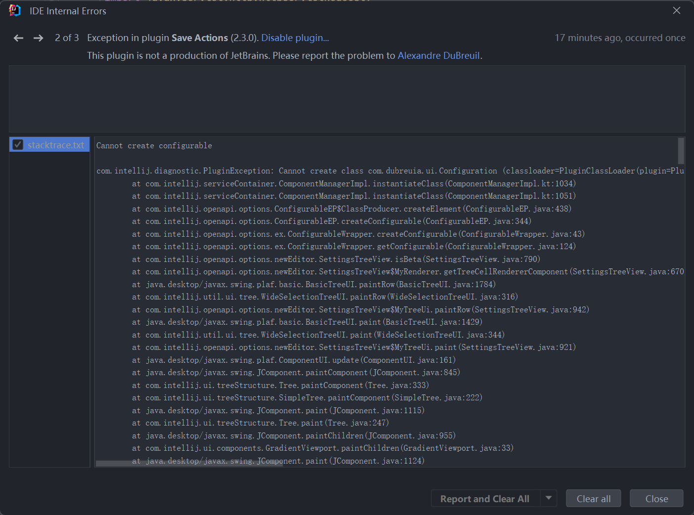 Unexception: Save Actions occurs errors when starting tomcat server · Issue #435 · dubreuia ...