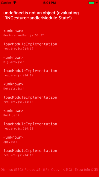 undefined is not an object (evaluating 'RNGestureHandlerModule.State') · Issue #205 · software ...