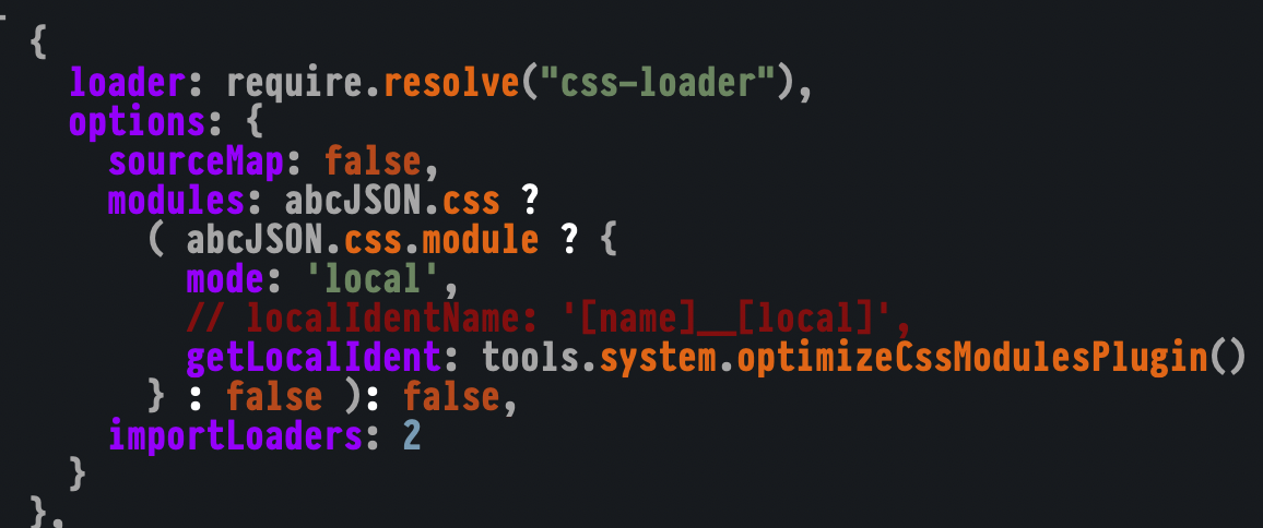 webpack with "production" mode , the option "getLocalIdent" has not any effect? · Issue #989 ...