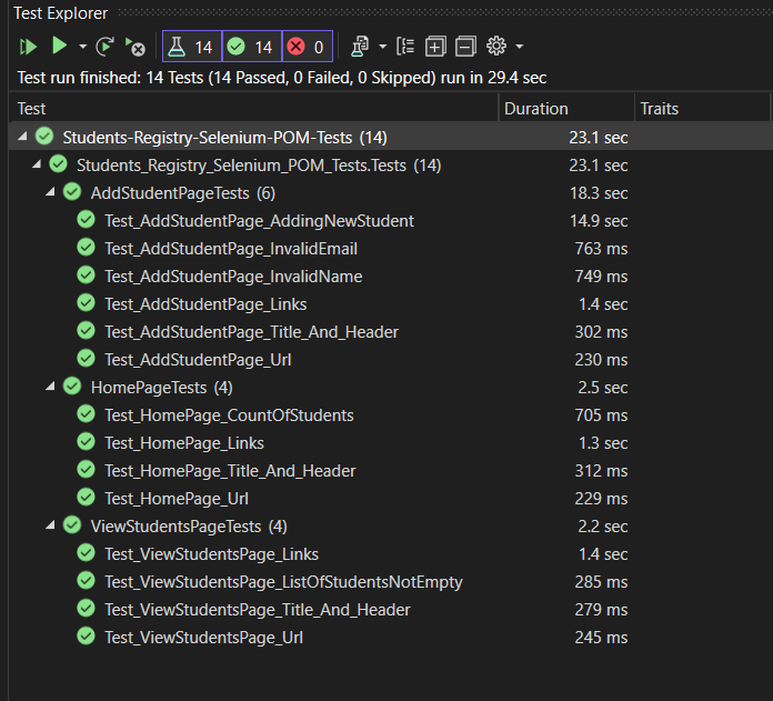 GitHub - etotev/Students-Registry-Selenium-POM: Automation tests for ...