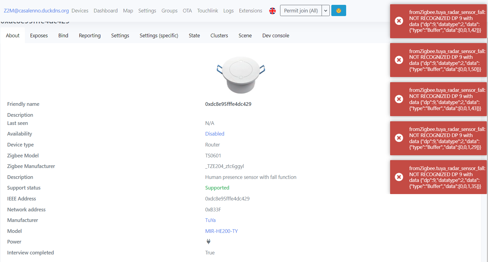 [New device support]: Model ZY-M100-S manufactured by Tuya Zigbee ID: TS0601 | _TZE204_ztc6ggyl ...