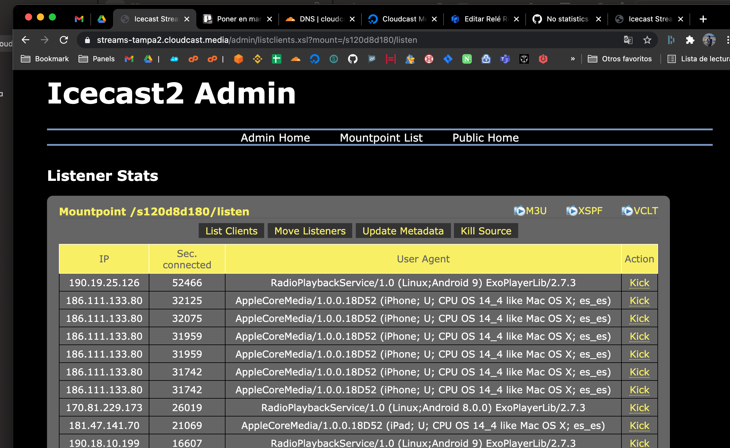 No statistics retrieved from Icecast 2.4.4 (or Icecast KH with HTTP proxy) · Issue #3700 ...