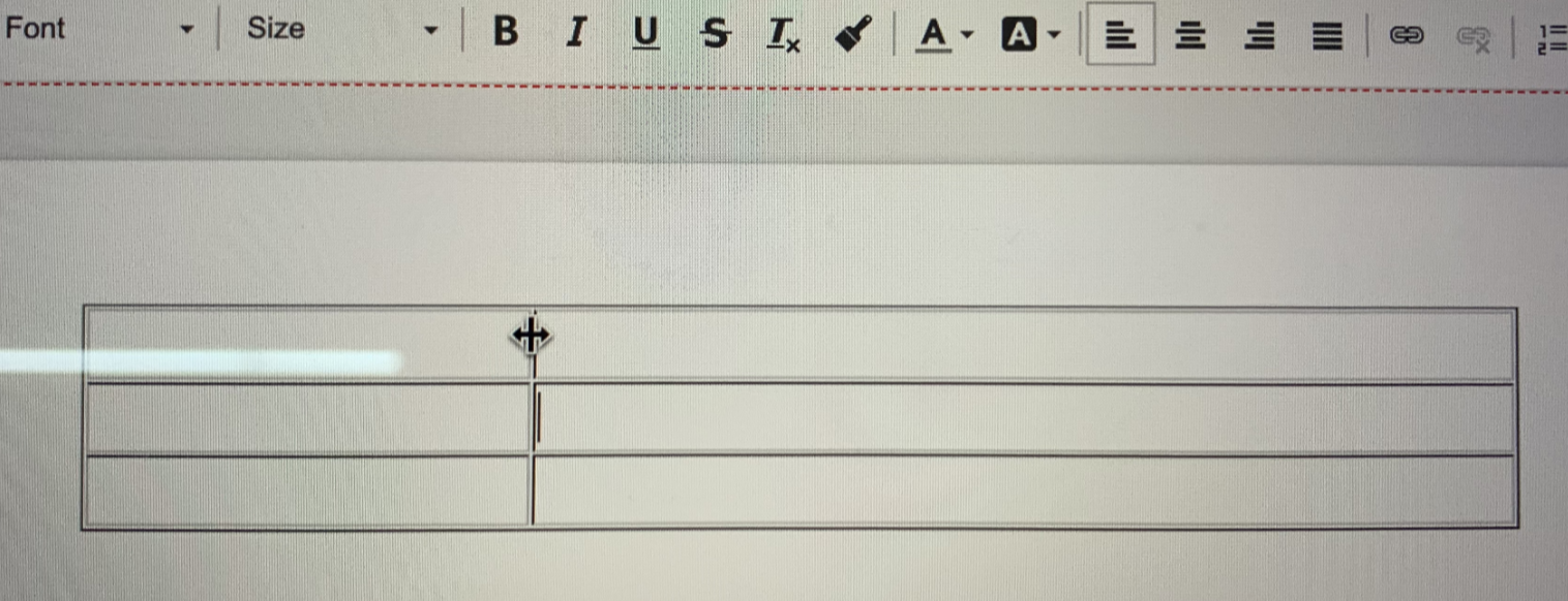 Cannot adjust the size of a table cell and align entire table to the left · Issue #1824 ...
