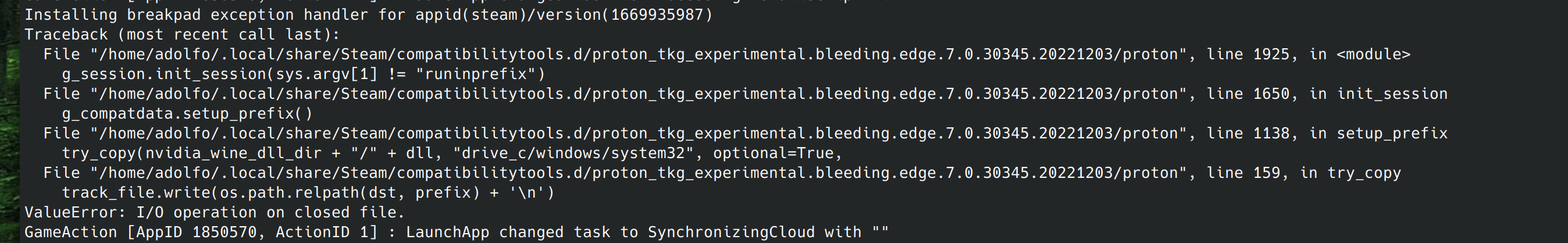 games fail to launch with option PROTON_ENABLE_NVAPI=1 · Issue #912 · Frogging-Family/wine-tkg ...