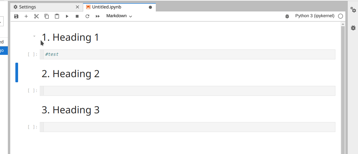 Heading collapse not working in second notebook view · Issue #11442 ...