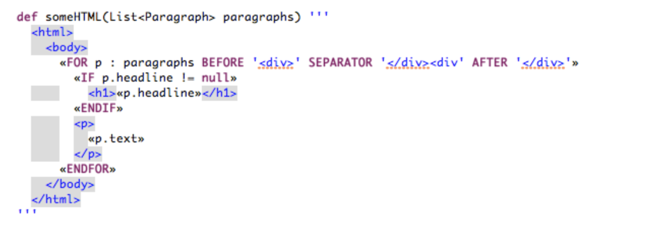 Centralize Template String Functionality · Issue 24 · Eclipse Langium