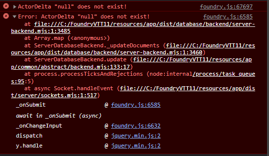 tokenDocument.delta.restore() breaks the token completely · Issue #9657 · foundryvtt/foundryvtt ...