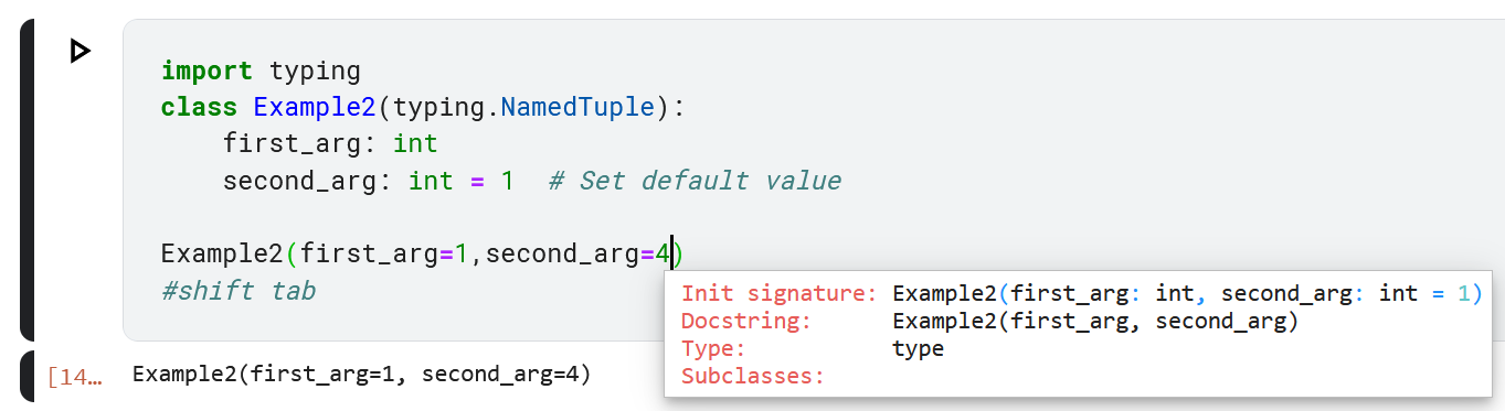 NamedTuple not hinting its arguments · Issue #945 · jupyter-lsp/jupyterlab-lsp · GitHub