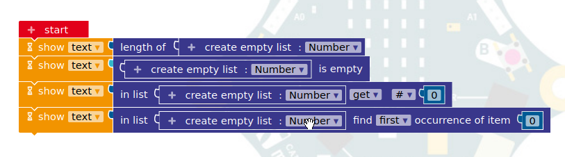 Prevent illegal list operations for C robots · Issue #363 · OpenRoberta/openroberta-lab · GitHub