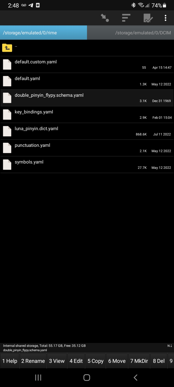 Desktop computer and Trime have different behavior when using double_pinyin_flypy.schema.yaml ...