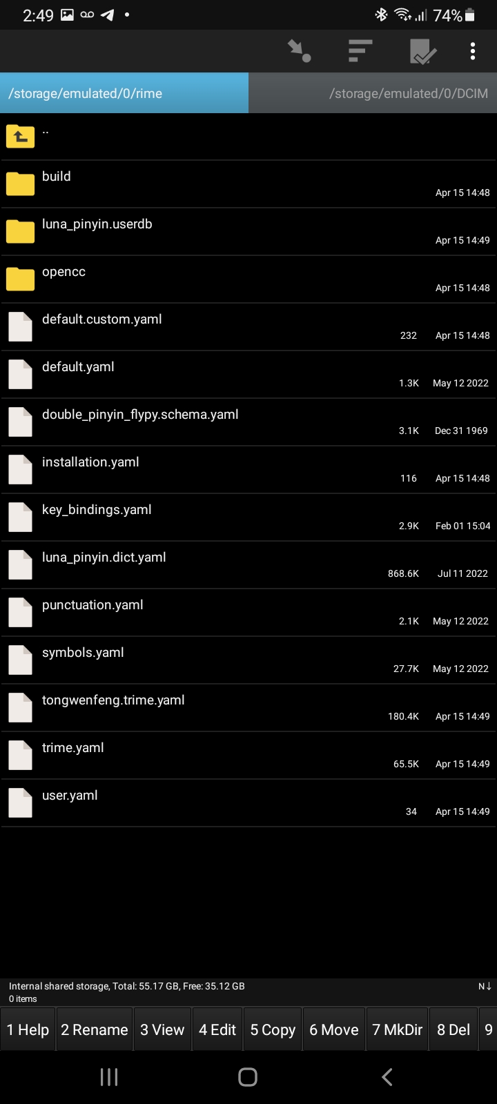 Desktop computer and Trime have different behavior when using double_pinyin_flypy.schema.yaml ...