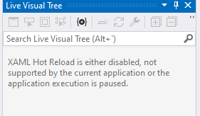 [Bug] "Live Visual Tree" doesn't work for a MAUI app on Windows, but ...