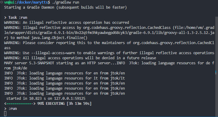 Gradlew Not Working · Issue 1097 · Maryttsmarytts · Github 