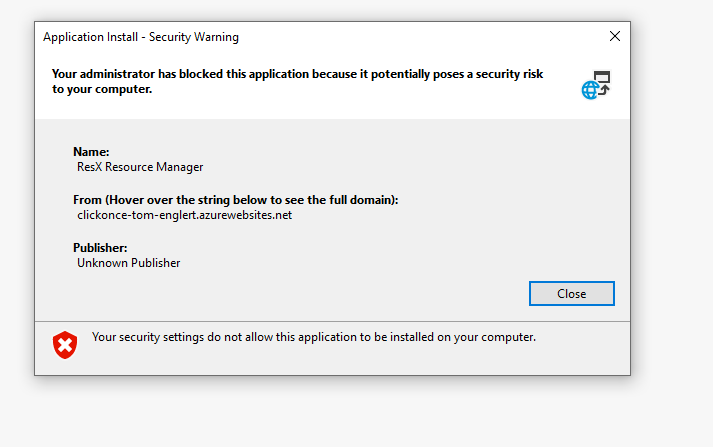 Standalone App ClickOnce - Security Warning · Issue #258 · dotnet/ResXResourceManager · GitHub