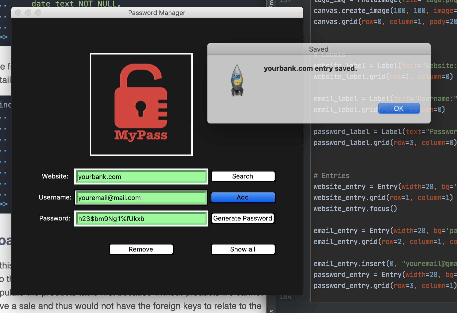GitHub - JaD33Z/Encrypted-Personal-Password-Manager-GUI: Desktop app to ...